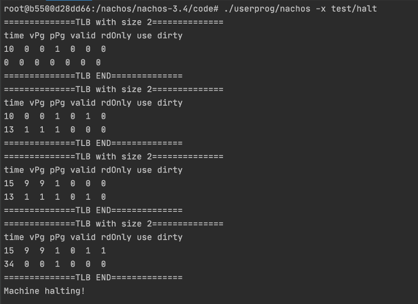 Nachos Lab02 虚拟内存 - Real Own